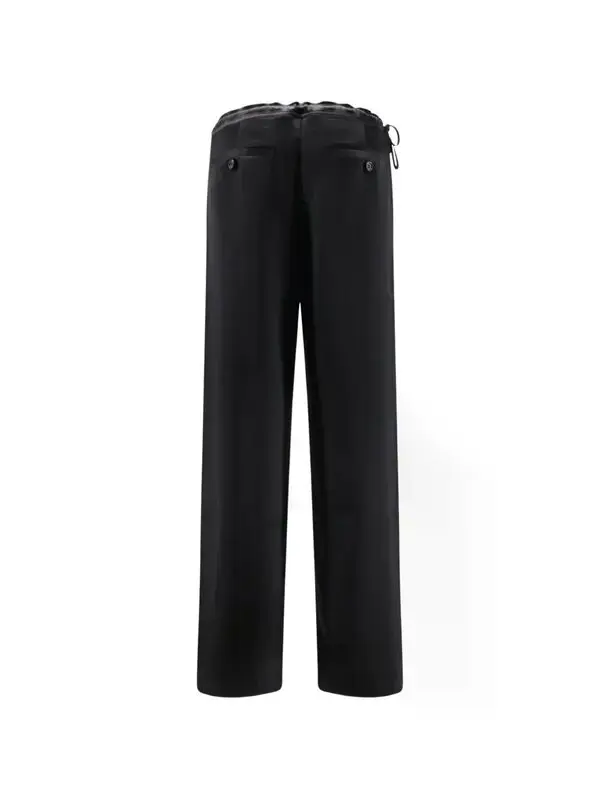 TONYWACK Satin Drawstring Waist Trousers