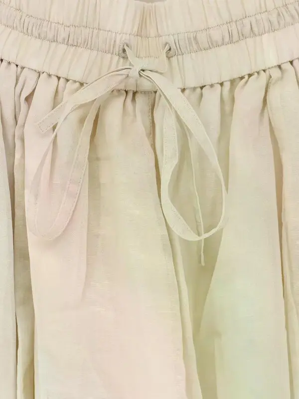 LAMRONS Drawstring-waist Pleated Trousers