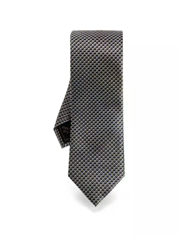 Brioni Geometric-pattern Silk Tie