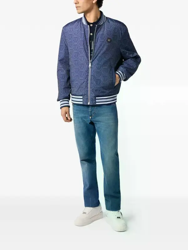 Philipp Plein Monogram-print Bomber Jacket
