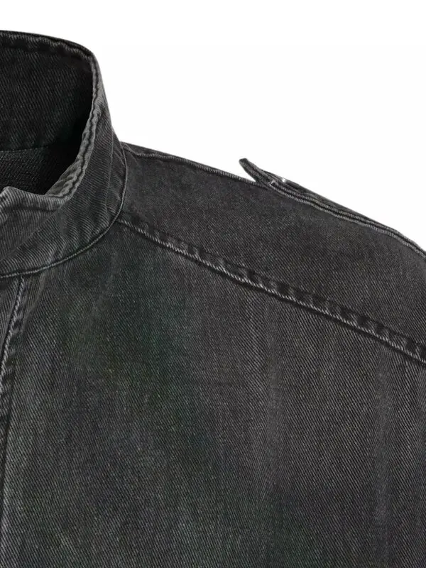 FOUND Lobster-clasp Epaulette Denim Jacket