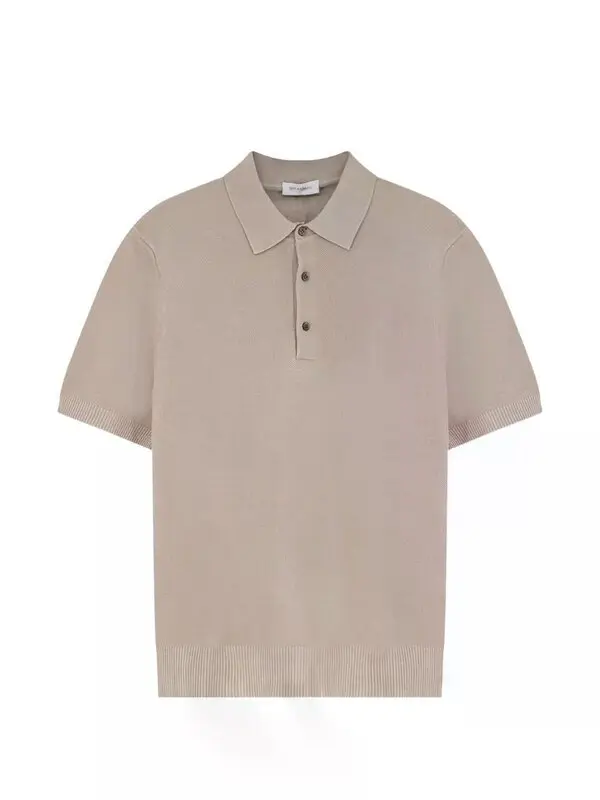 BRAMANI CASHMERE Short-sleeve Polo Shirt - Neutrals