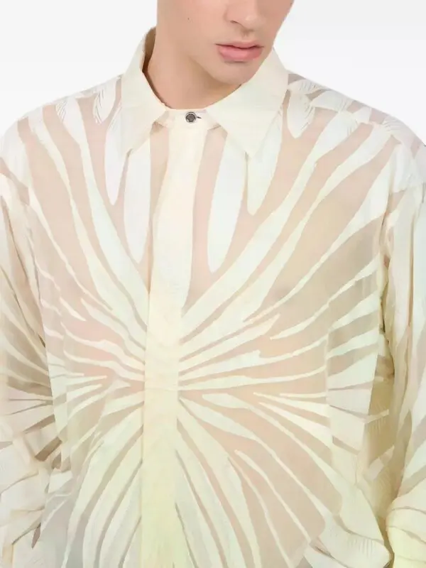 Roberto Cavalli Ray Devoré Print Shirt