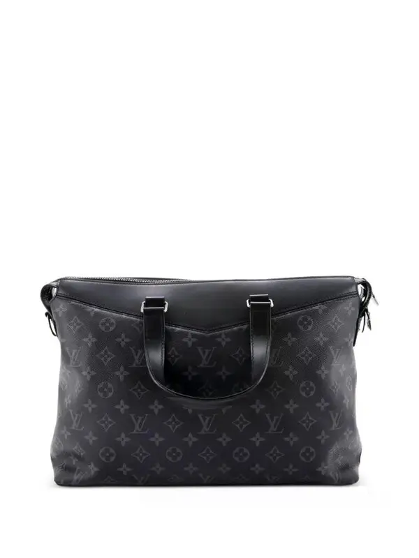 LOUIS VUITTON Explorer Briefcase Monogram Eclipse Canvas Business Bag - Black