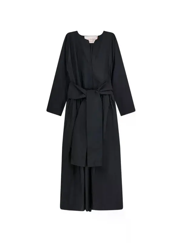 CO.GO Bow-detail Flared Dress - Black