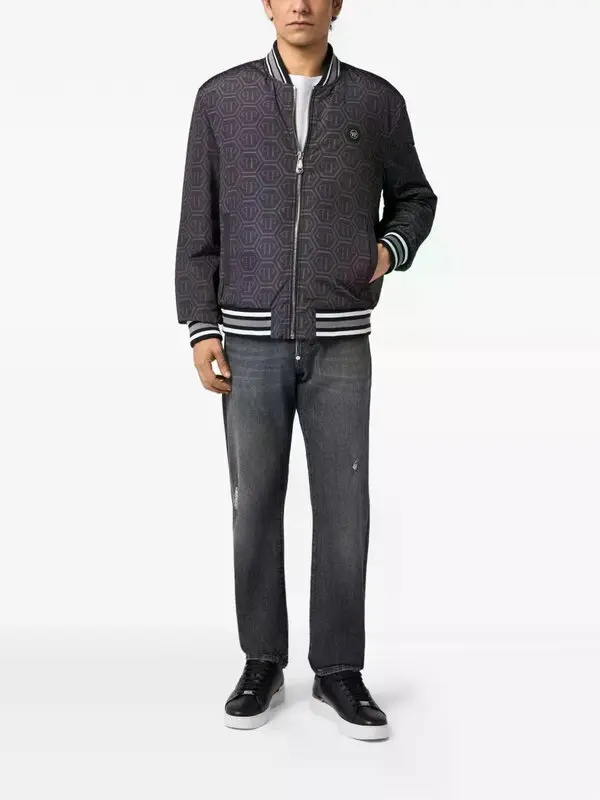 Philipp Plein Monogram-print Bomber Jacket