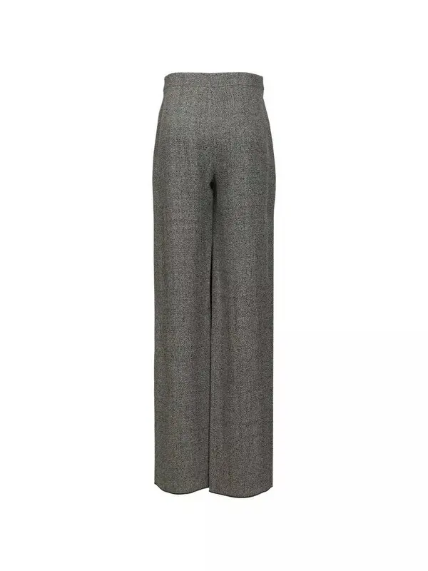 Emporio Armani Mélange Wide-leg Trousers