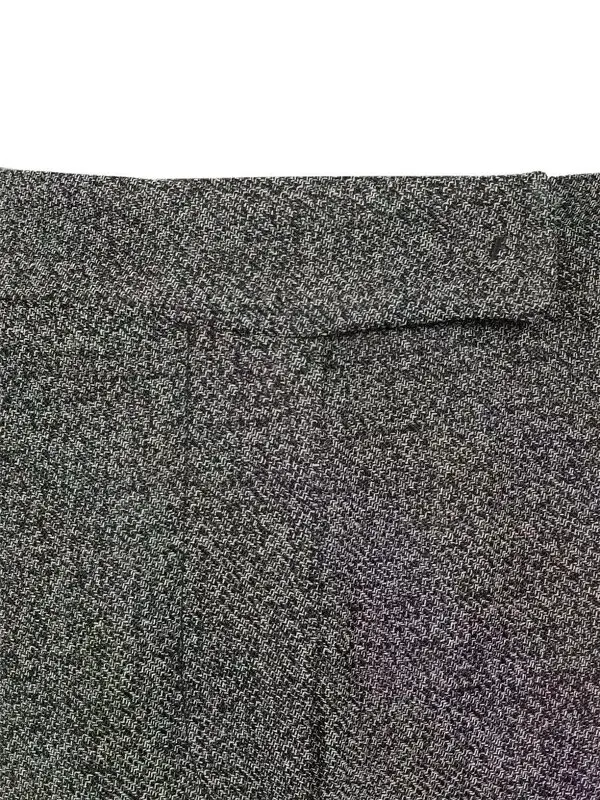 Emporio Armani Mélange Wide-leg Trousers