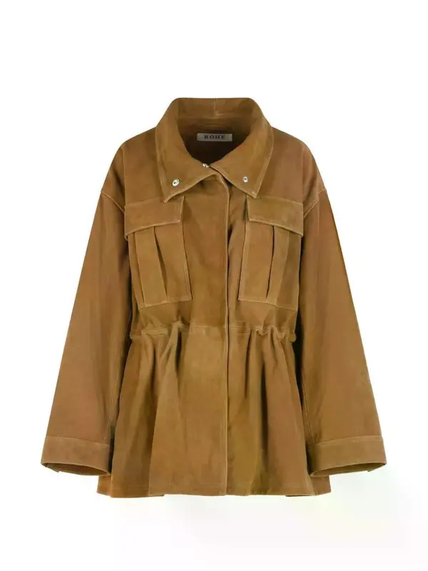 RÓHE Drawstring-waist Suede Jacket