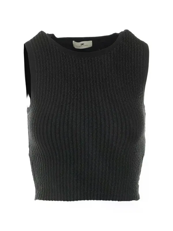 Elisabetta Franchi Logo-patch Sleeveless Top