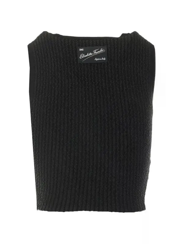 Elisabetta Franchi Logo-patch Sleeveless Top