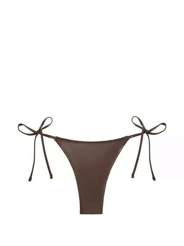 TROPIC OF C Praia Side-tie Bikini Bottoms - Brown