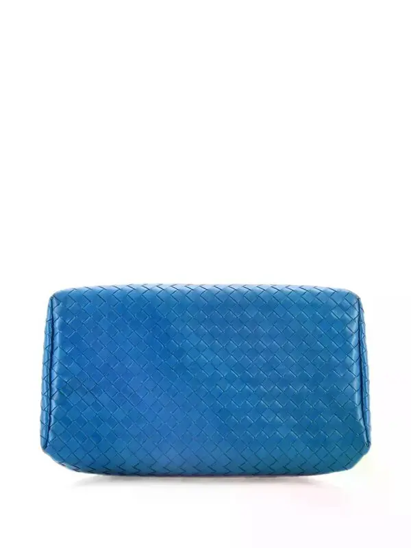 Bottega Veneta Roma Bag Intrecciato Nappa Small Tote Bag - Blue