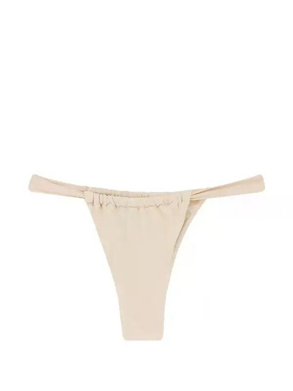PatBO X Camila Coelho Golden Dune High-cut Bikini Bottoms - Neutrals