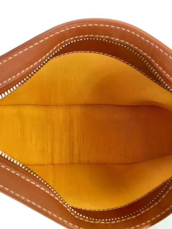 Goyard Hirondelle Coated Canvas And Leather Shoulder Bag - Brown