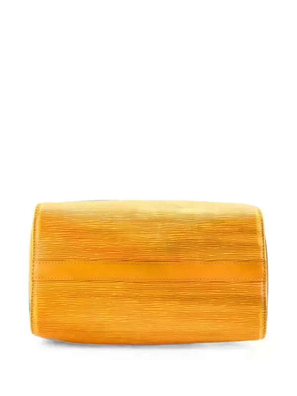 LOUIS VUITTON Speedy Handbag Epi Leather 25 Satchel - Yellow