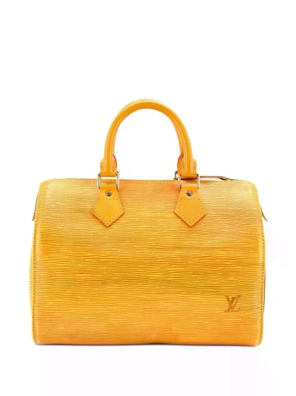 LOUIS VUITTON Speedy Handbag Epi Leather 25 Satchel - Yellow