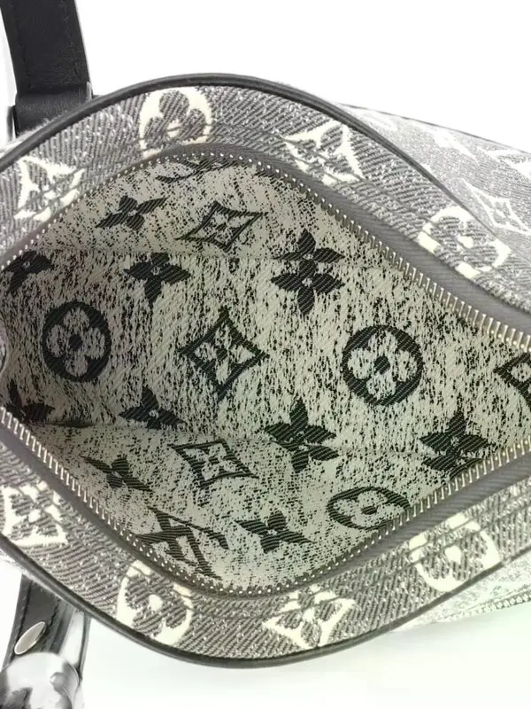 LOUIS VUITTON Loop Handbag Monogram Jacquard Denim Hobo Bag