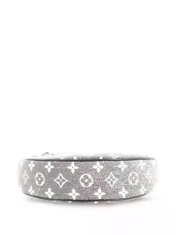 LOUIS VUITTON Monogram Jacquard Denim Loop Hobo Bag - Black