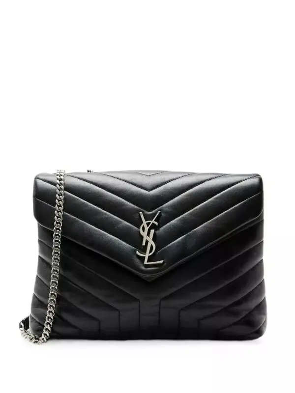 Saint Laurent Loulou Monogram Shoulder Bag - Black