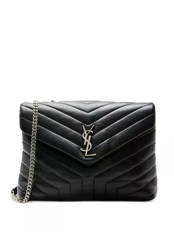 Saint Laurent Loulou Monogram Shoulder Bag - Black