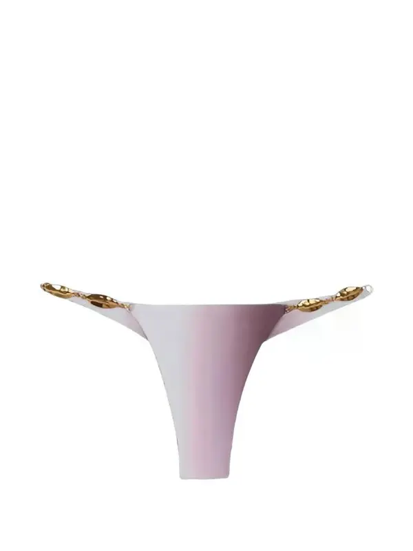VIX PAULA HERMANNY Beaded-detail Ombré-effect Triangle Bikini - Neutrals