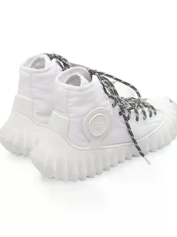 Bottega Veneta High-top Lace-up Sneakers - White