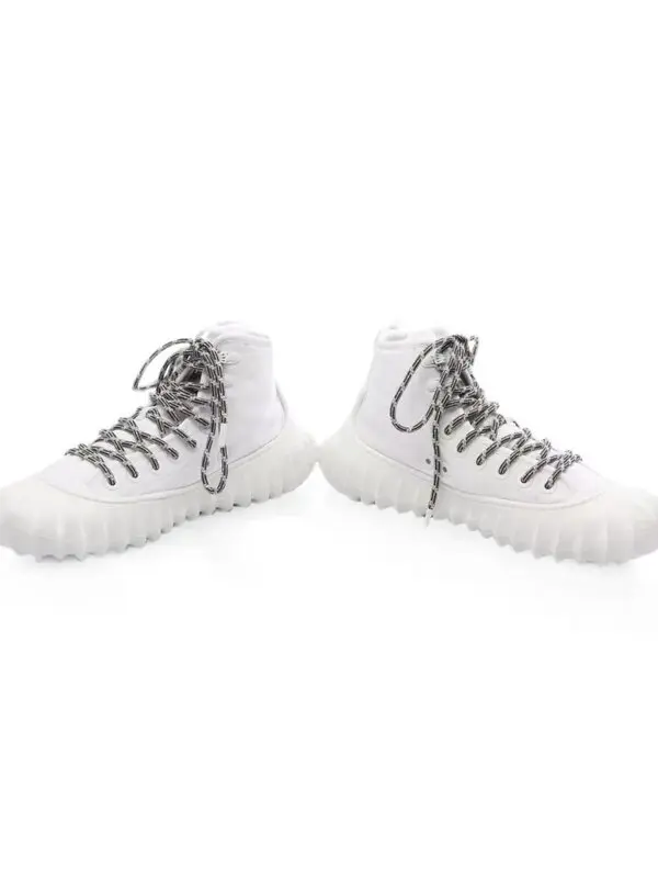 Bottega Veneta High-top Lace-up Sneakers - White