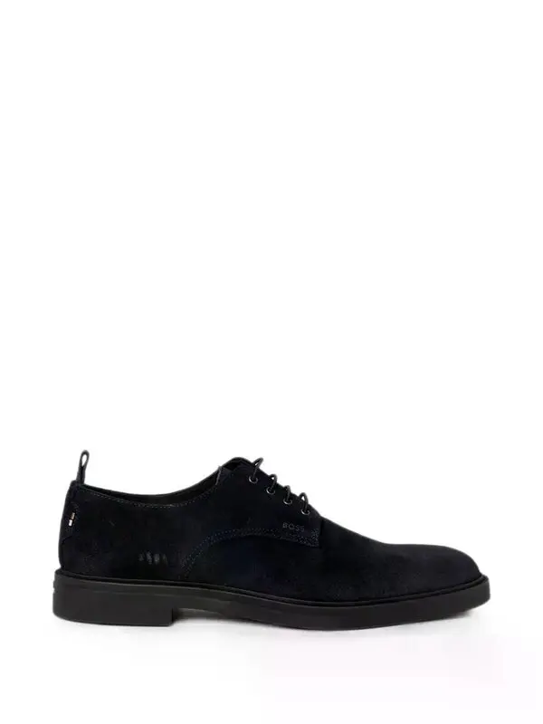 BOSS Suede Derby Shoes - Blue