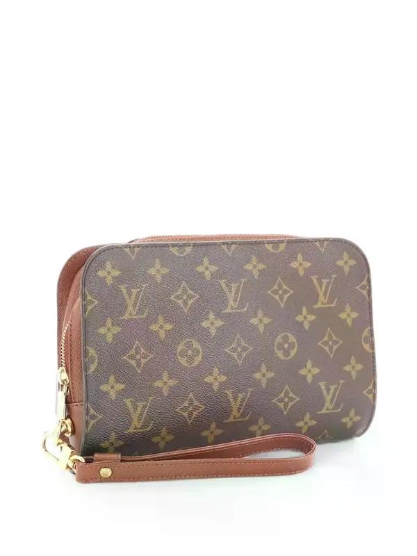 LOUIS VUITTON Pochette Orsay Monogram Canvas Clutch Bag