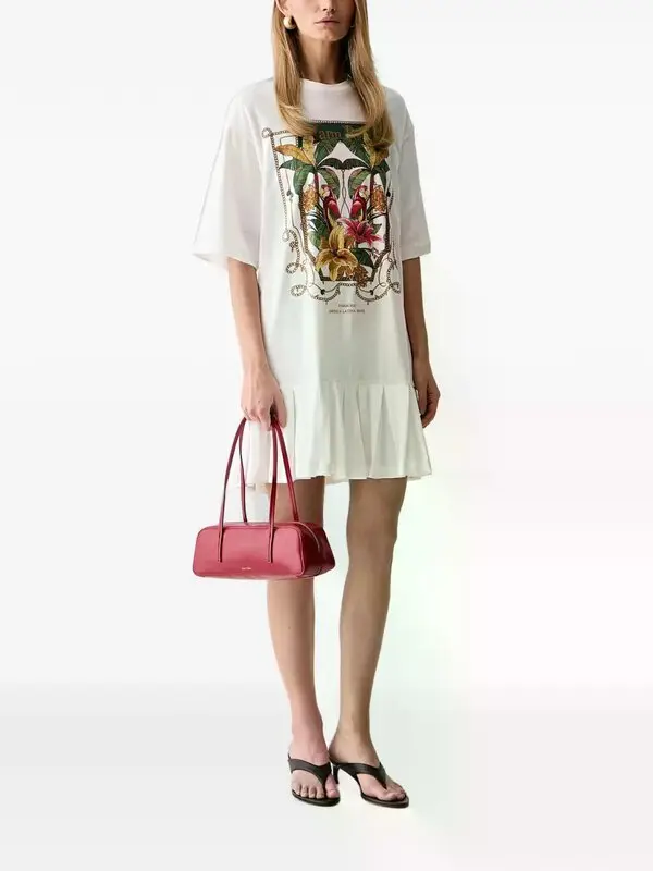 Farm Rio Tropical Royalty Graphic Print Mini Dress