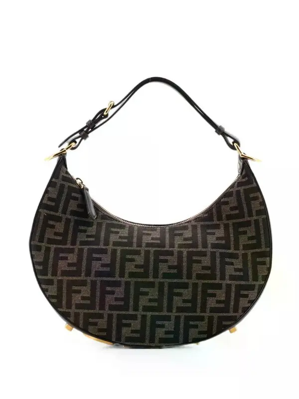 Fendi Fendigraphy Bag Zucca Canvas Small Hobo Bag