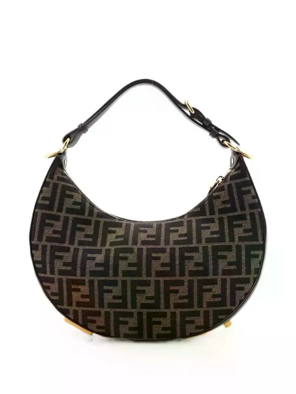 Fendi Fendigraphy Bag Zucca Canvas Small Hobo Bag