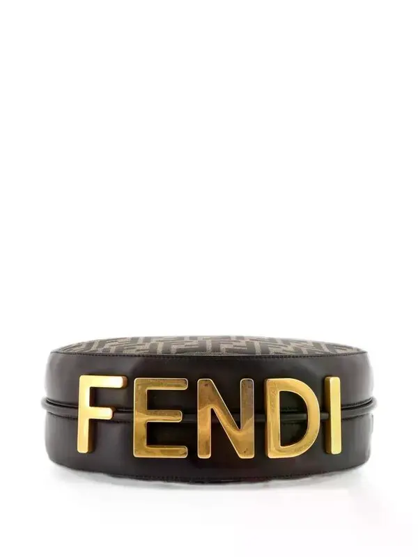 Fendi Fendigraphy Bag Zucca Canvas Small Hobo Bag