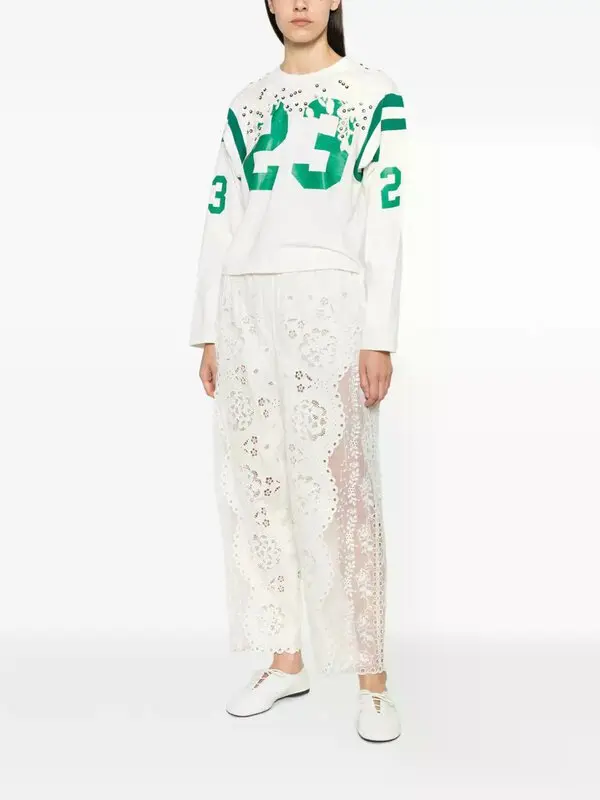Sea Gardener Broderie Anglaise Trousers