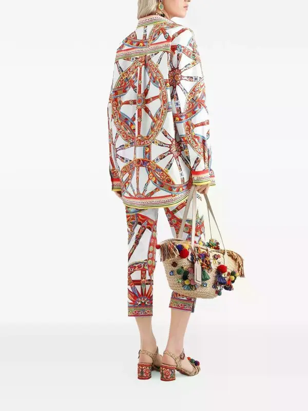 Dolce & Gabbana Carretto-print Poplin Shirt