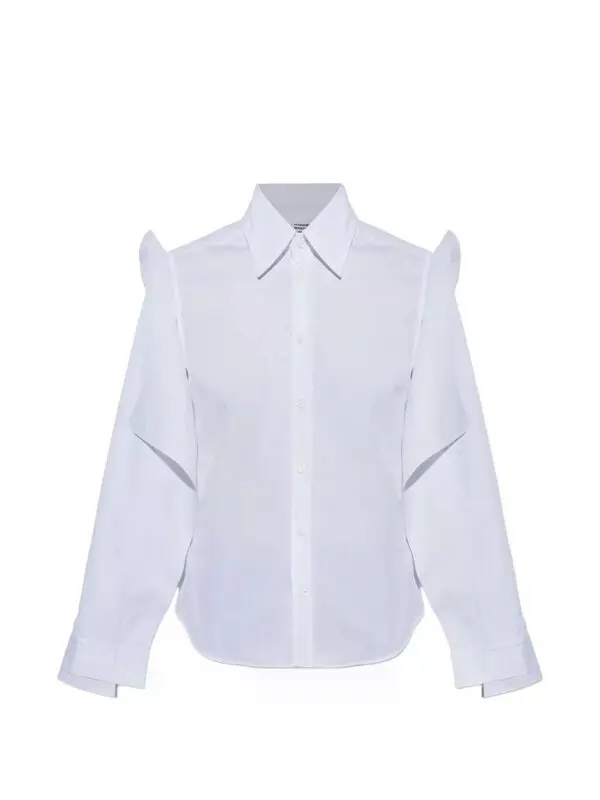 Vetements Ruffle-trimmed Shirt - White