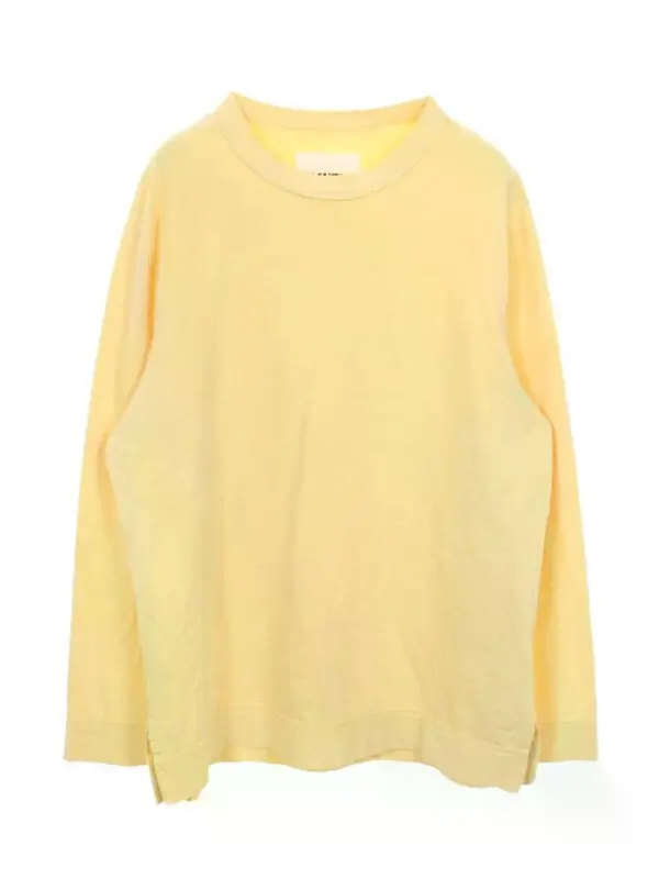 JIL SANDER 2010s Side Slit T-shirt - Yellow