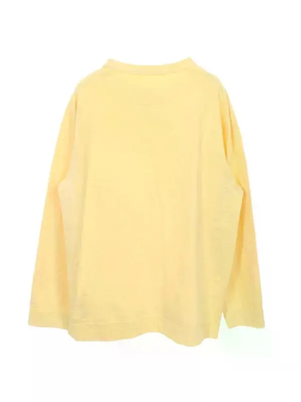 JIL SANDER 2010s Side Slit T-shirt - Yellow