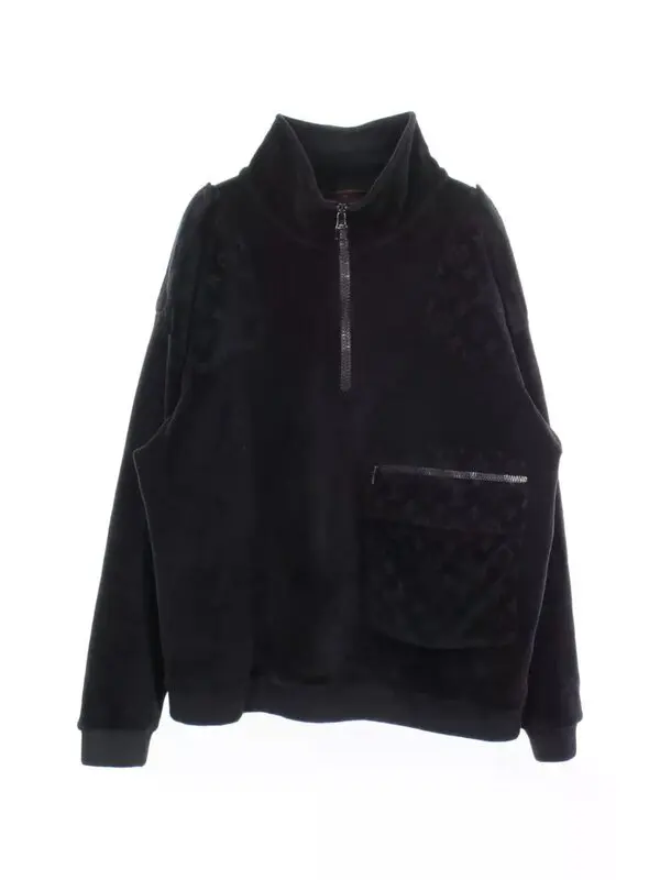 LOUIS VUITTON 00s Monogram Embossed Sweater