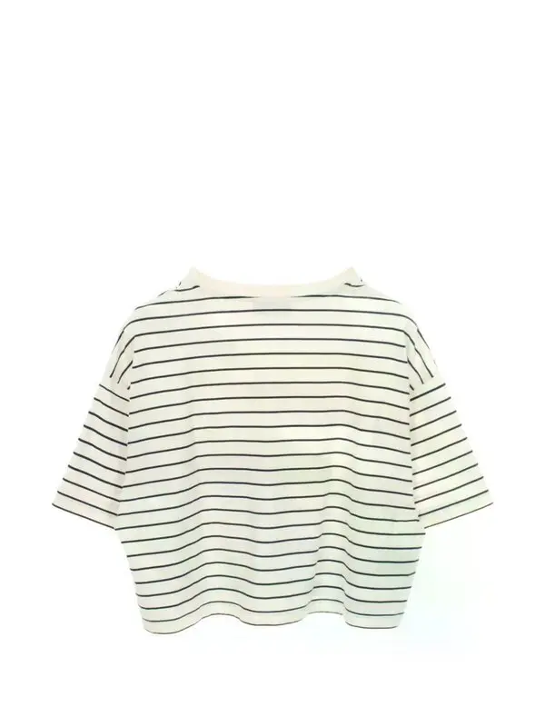 Miu Miu 2010s Logo-patch Cropped T-shirt