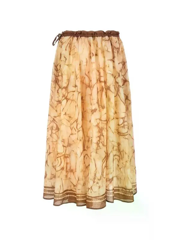 Zimmermann Indra Midi Skirt - Neutrals