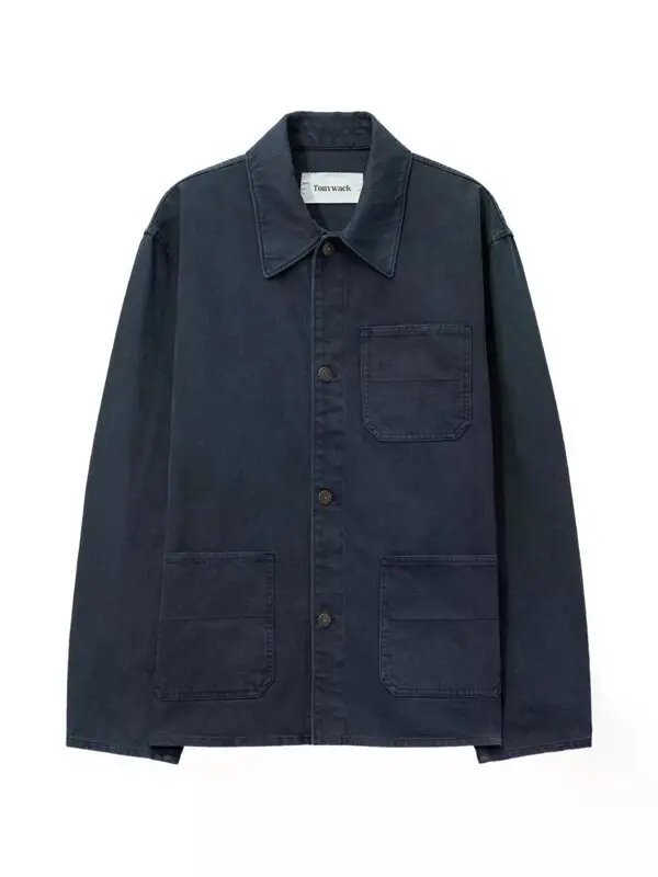 TONYWACK Button-up Patch-pocket Shirt Jacket