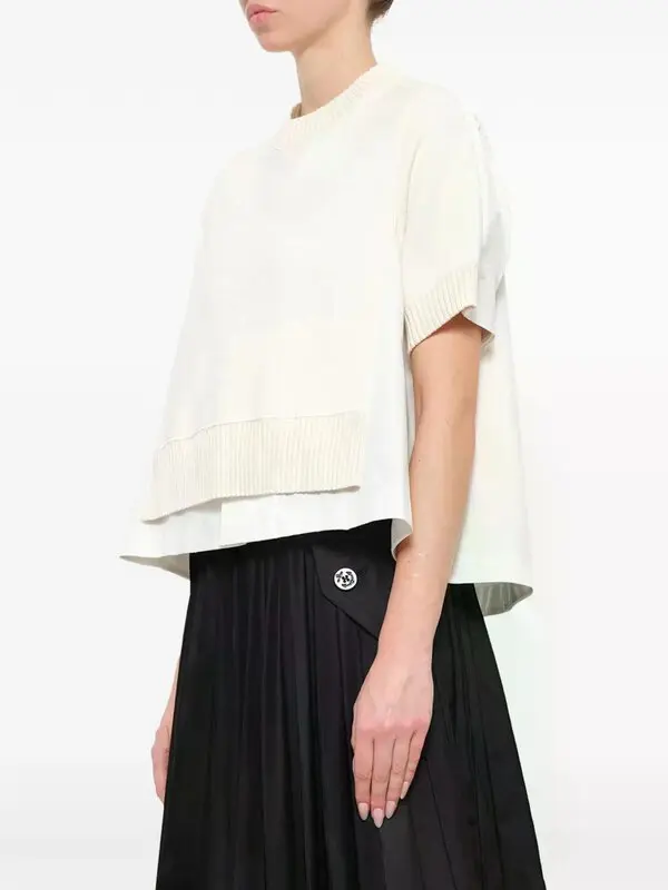 Sacai Hybrid Panelled Sweater