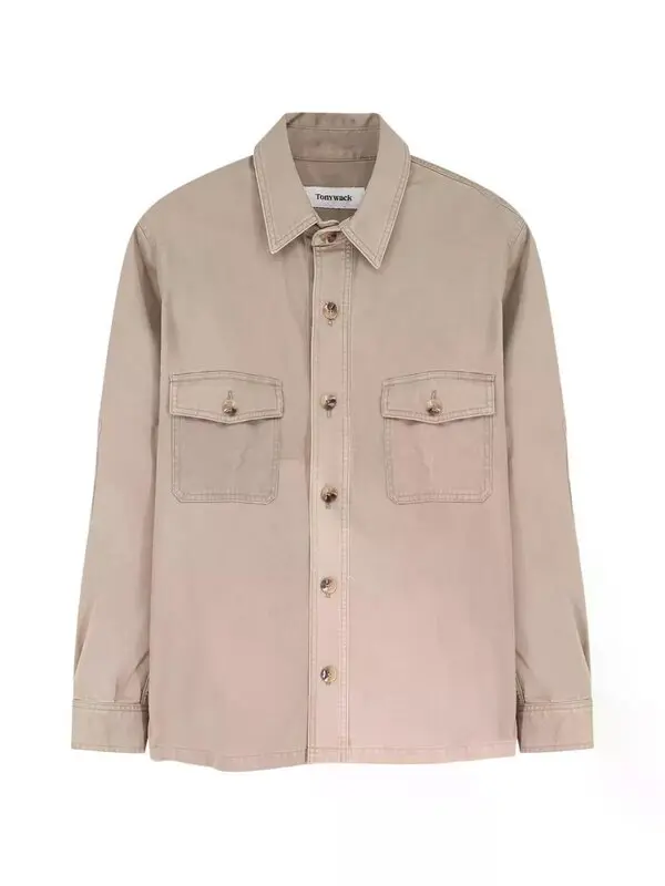 TONYWACK Flap-pocket Oversized Shirt Jacket