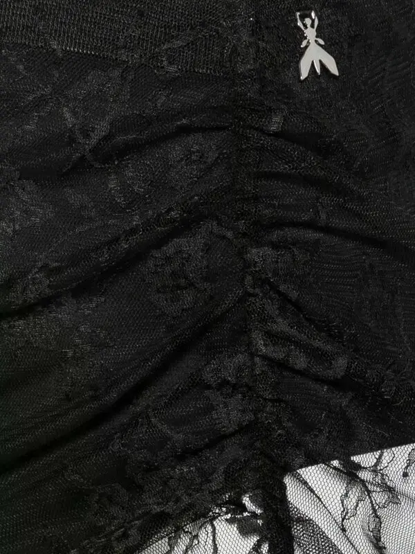 Patrizia Pepe Asymmetric Lace Maxi Skirt