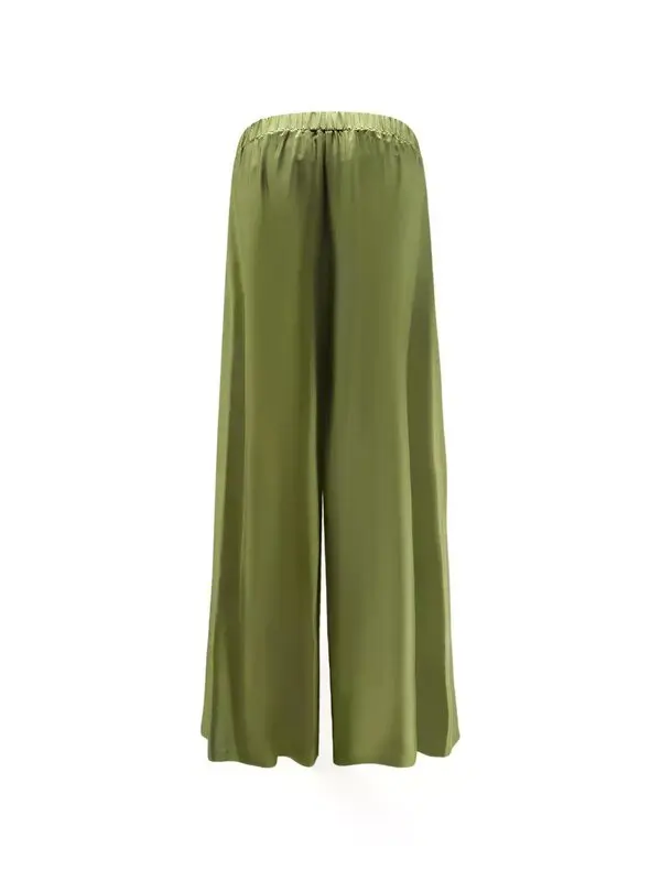CO.GO Silk Wide-leg Palazzo Pants