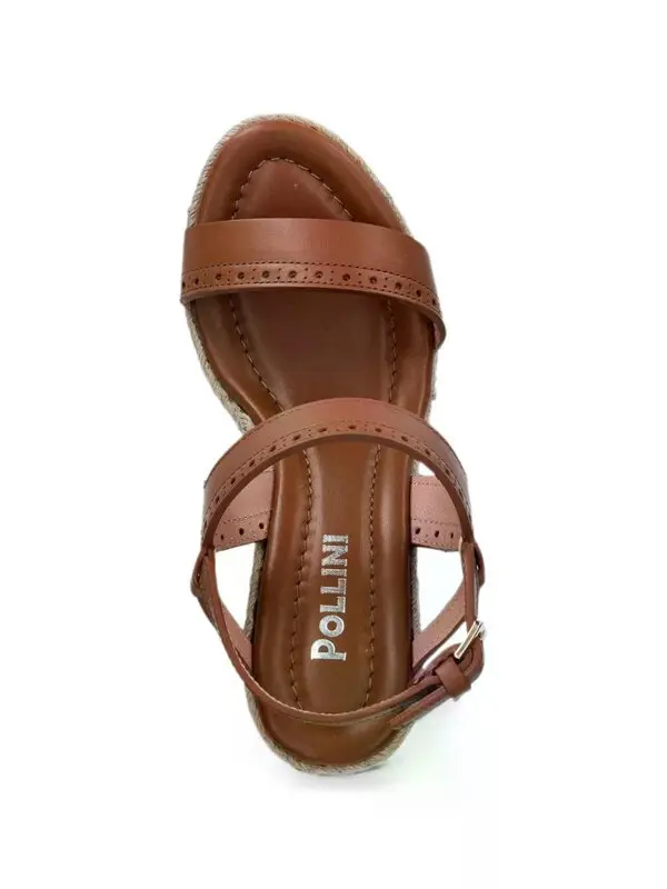 POLLINI Brogue-detail Wedge Sandals