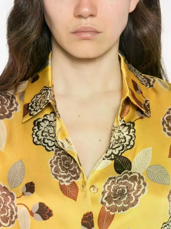 SIYU Floral Print Long Sleeve Shirt