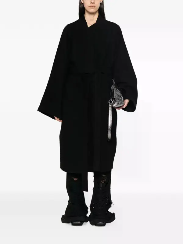 Rick Owens Belted Oversized Coat